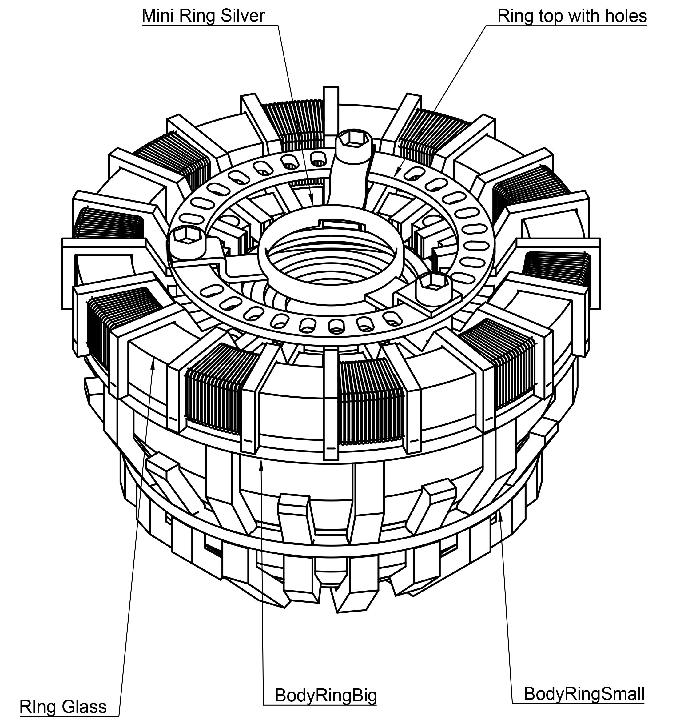 👨 Iron Man Arc Reactor・ STL File for ・Cults